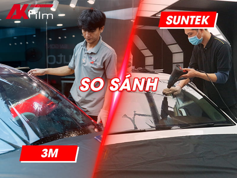 So sánh phim cách nhiệt 3M và Suntek? Dán loại nào tốt hơn? - AKFilm Việt Nam